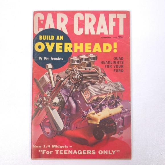 Other | Car Craft September 1957 No Label Magazine Hot Rod Engine ...